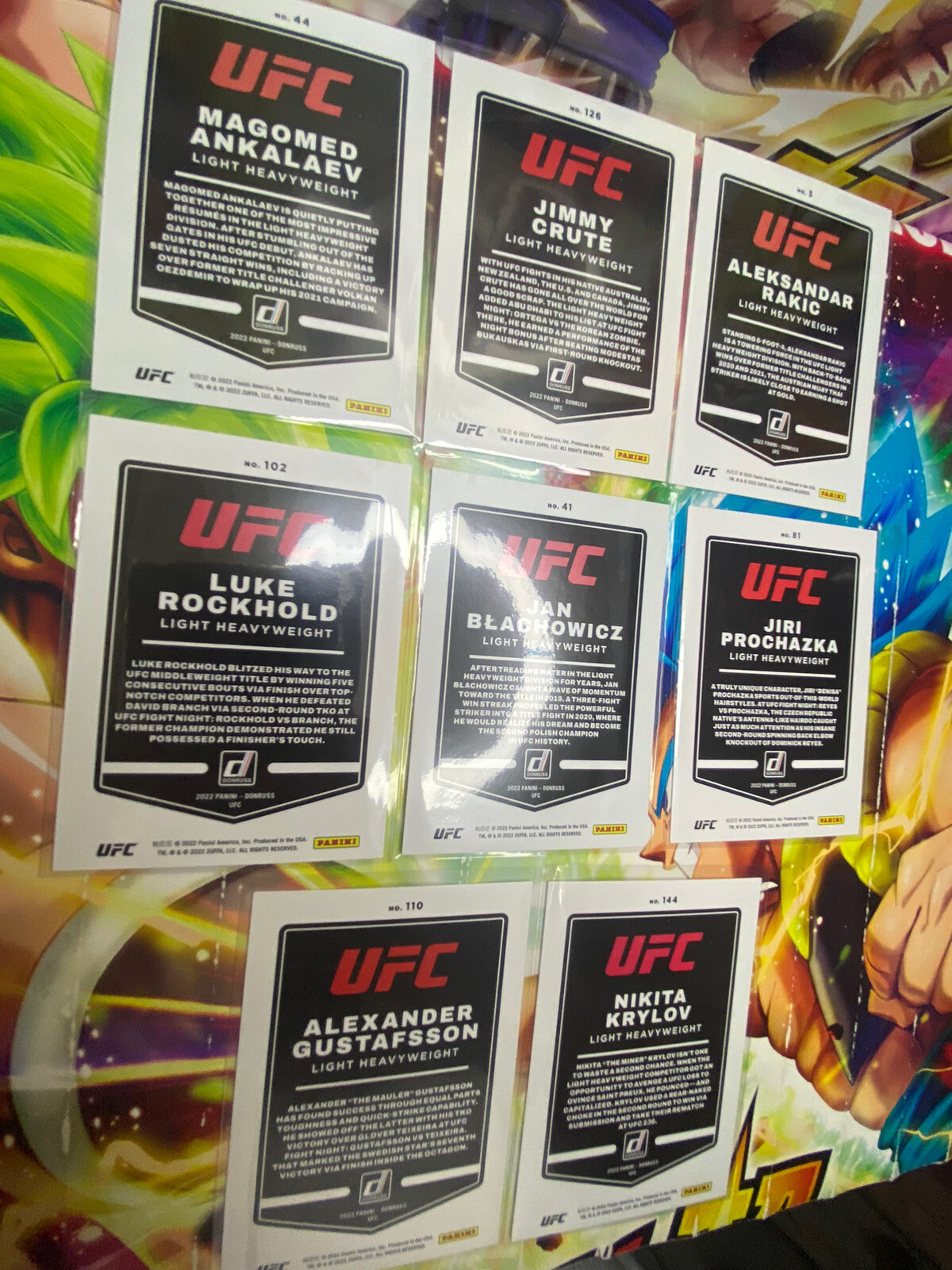 8 Light HeavyWeight UFC Card Set 2022 Panini Donruss | eBay