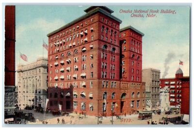 c1910s Omaha National Bank Building Exterior Roadside Omaha Nebraska NE ...
