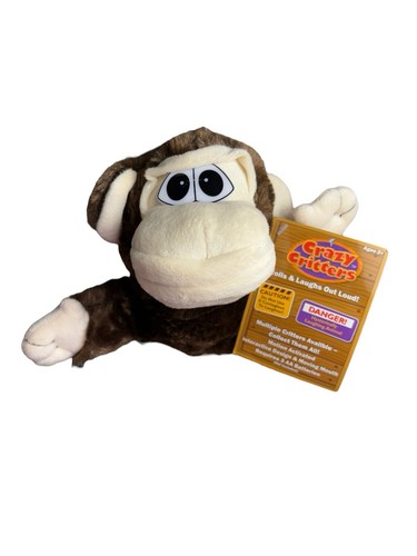 Crazy Critter Furry Rolling Laughing Monkey Toy By Flipo | eBay