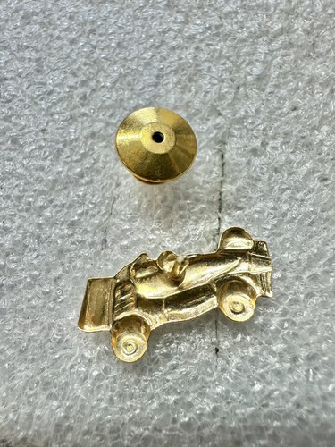 18k 750 Yellow Gold VTG Race Car Pin 1.42 Grams | eBay