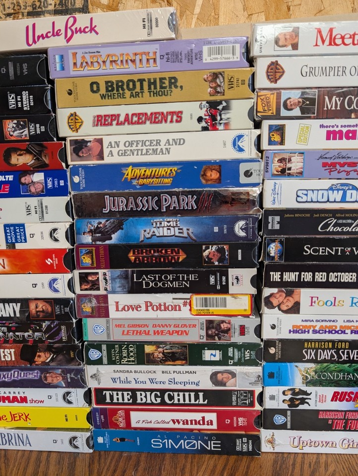 65+ VHS Tapes Movies Lot Action Adventure Comedy 80s 90s 2000s | eBay