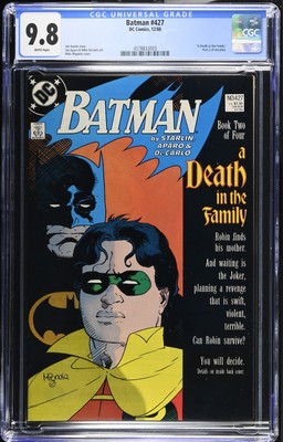 Batman #427 CGC 9.8 Stunning Book! 1988 Vol 1 A Death in the Family ...
