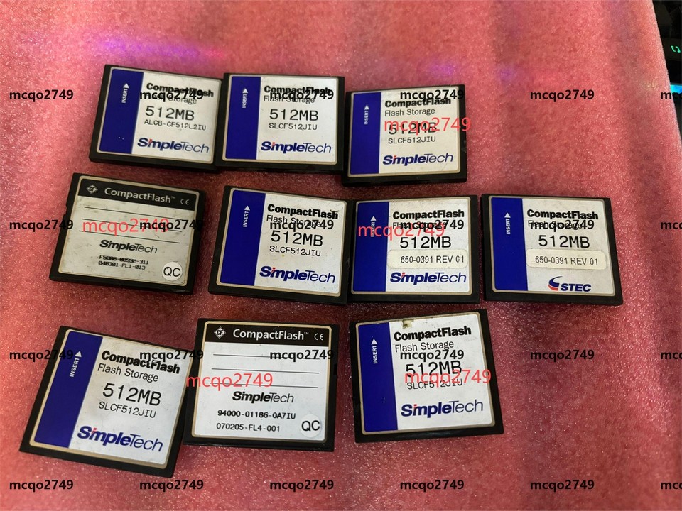 10PCS SimpleTech 512MB CompactFlash Flash Storage CF Memory Card | eBay