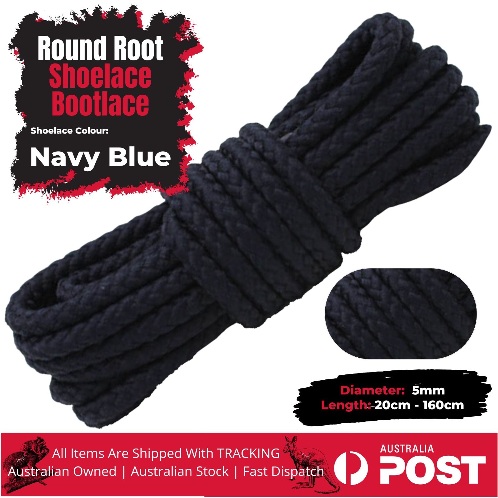 Bootlace Timberland Navy Blue Hiking Trekking Shoe Work Boot Lace ...