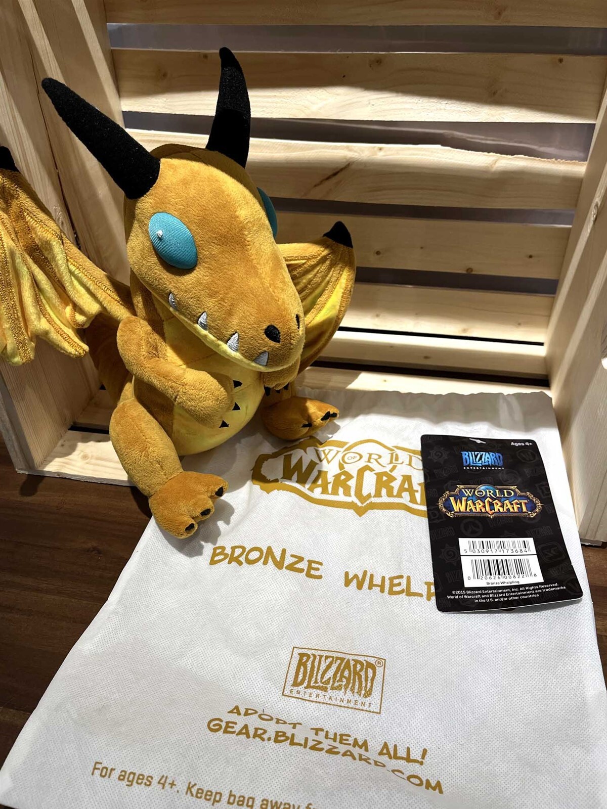 Blizzard WORLD OF WARCRAFT plush BRONZE WHELPLING exclusive | eBay