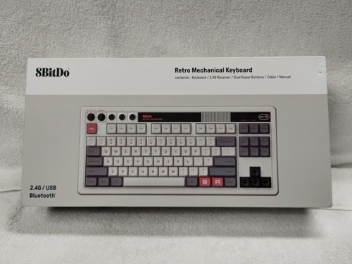 8Bitdo Retro Mechanical Keyboard, With Dual Super Buttons. Open Box ...
