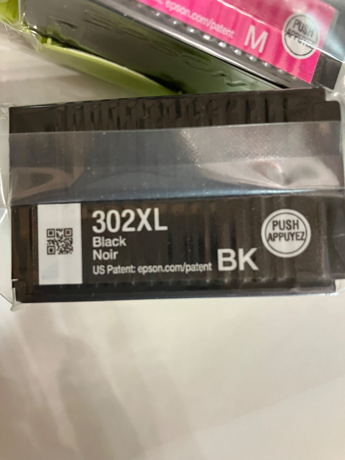 5 Epson 302 Ink Cartridges. NEW OEM Sealed. 1-Magenta, 3- Photo black ...