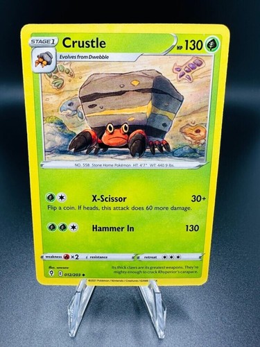 Pokemon TCG - Crustle 12/203 - Evolving Skies 2021 | eBay