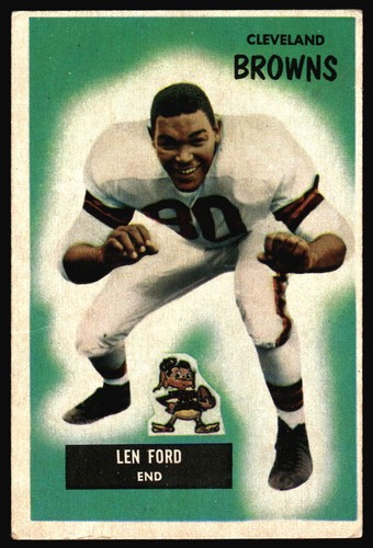 1955 Bowman Len Ford Rookie #14 Cleveland Browns L2 | eBay