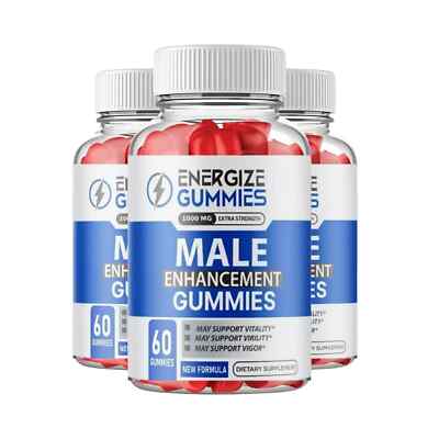 3-Pack Energize Male Gummies - Natural Enhancement Support For Men ...
