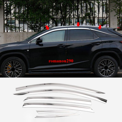 For Lexus RX350 450h 2016-2020 Chrome Trim Window Visor Vent Sun Rain ...