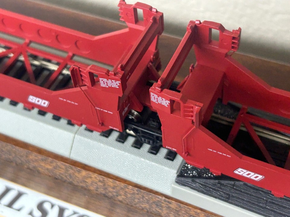 SOO LINE - TWIN STACK 5 CAR Set- ARTICULATED DOUBLE STACK WELL CARS HO ...