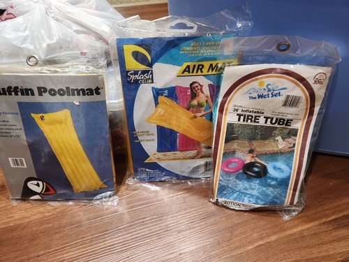 Lot Of 3 Vintage 80s And 90s Pool Floats New And Sealed Wet Set Splash ...