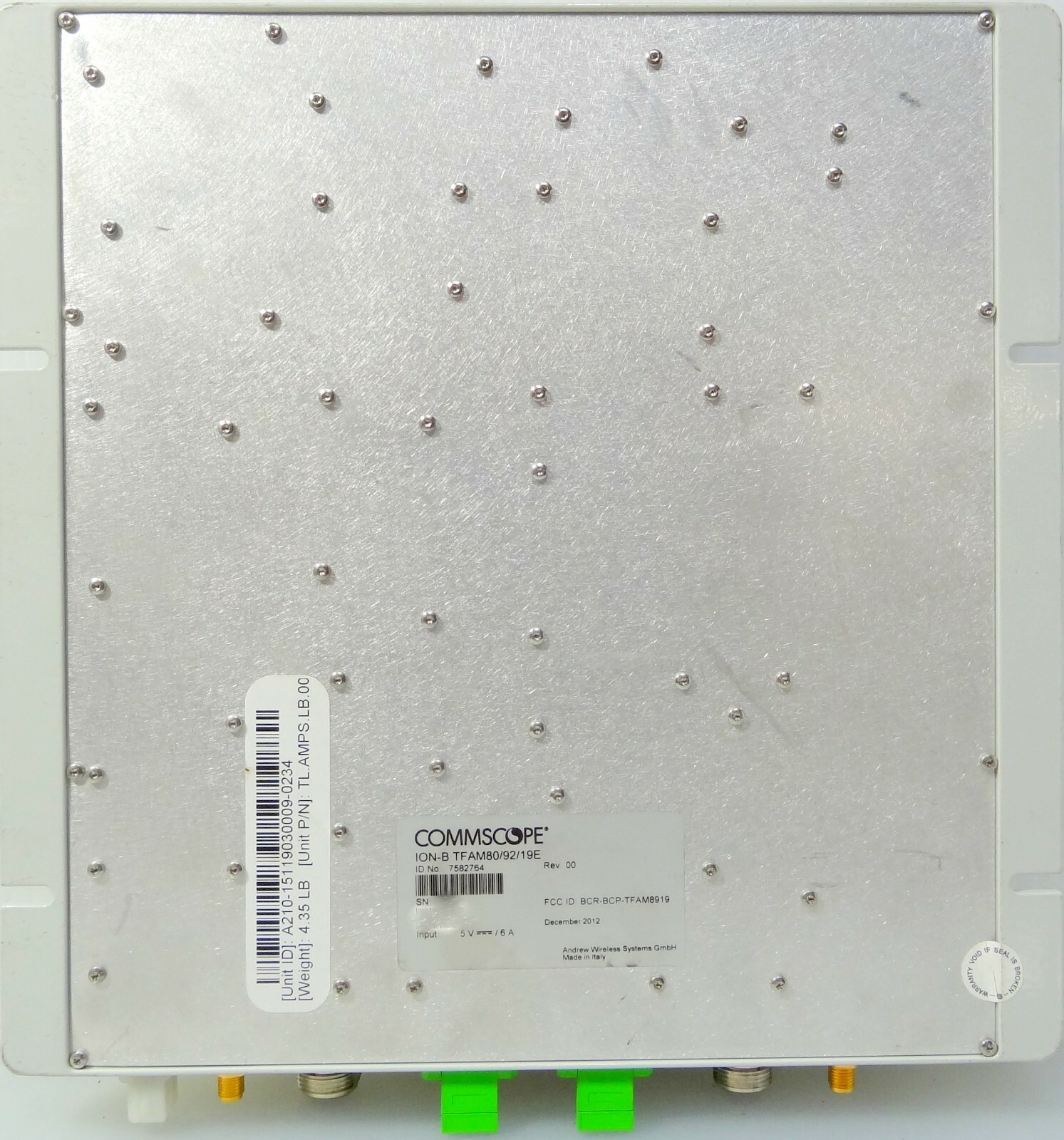 Andrew Commscope ION-B TFAM 80/92/19E Fiber Optic Remote Unit 7582764 ...