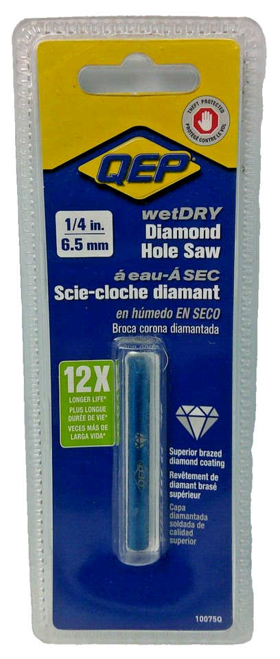 NEW Mixed Lot QEP 1/4"WetDry Diamond hole saw bit, 3" Pro Diamond ...