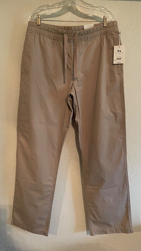 FREE ASSEMBLY BEIGE KHAKI PANTS ELASTIC WAIST DRAWSTRING WOMEN SZ L | eBay