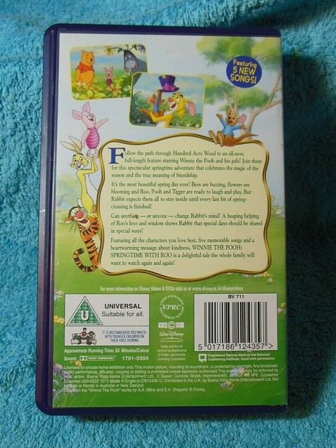 Winnie The Pooh - Springtime With Roo (VHS, 2004) for sale online | eBay