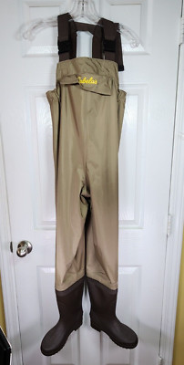 Cabela's Fishing Kid's Youth Waders Size 3 set 833323 Tan See Condition ...