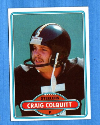 1980 Topps #416 Craig Colquitt NM+ Pittsburgh Steelers | eBay