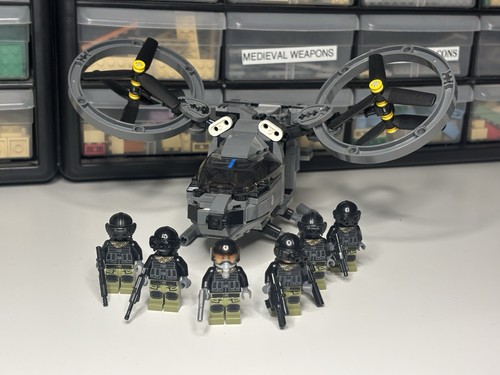Lego Military Custom Task Force Pilot, Commando and Soldier Lot of 6 | eBay