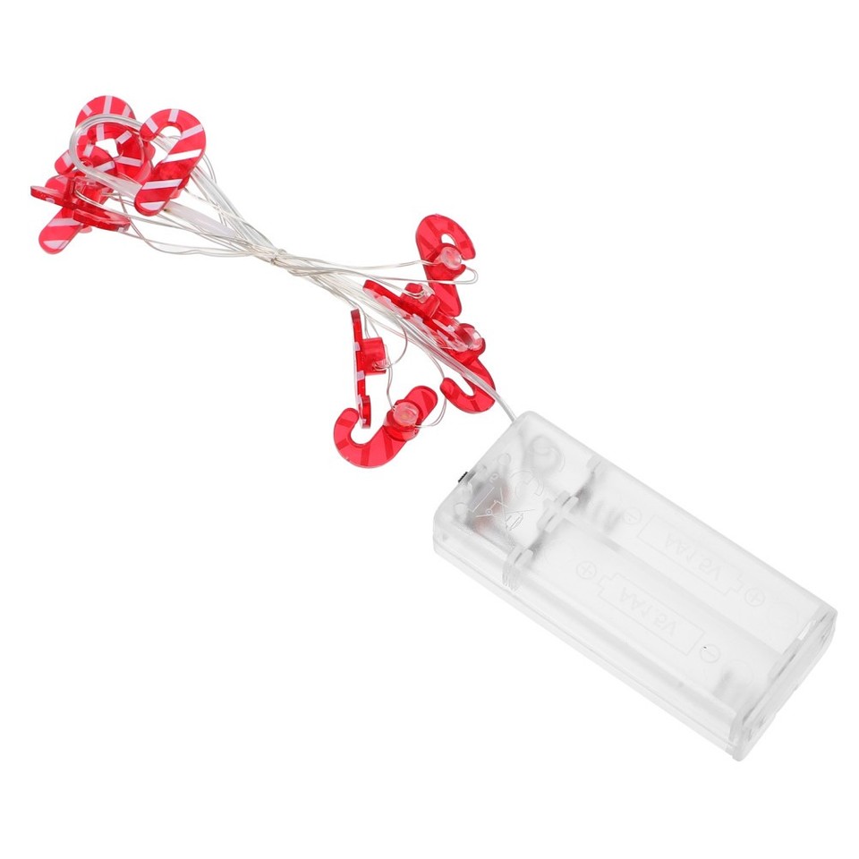 Led Copper Wire String Lights With Candy Cane Design For Christmas ...