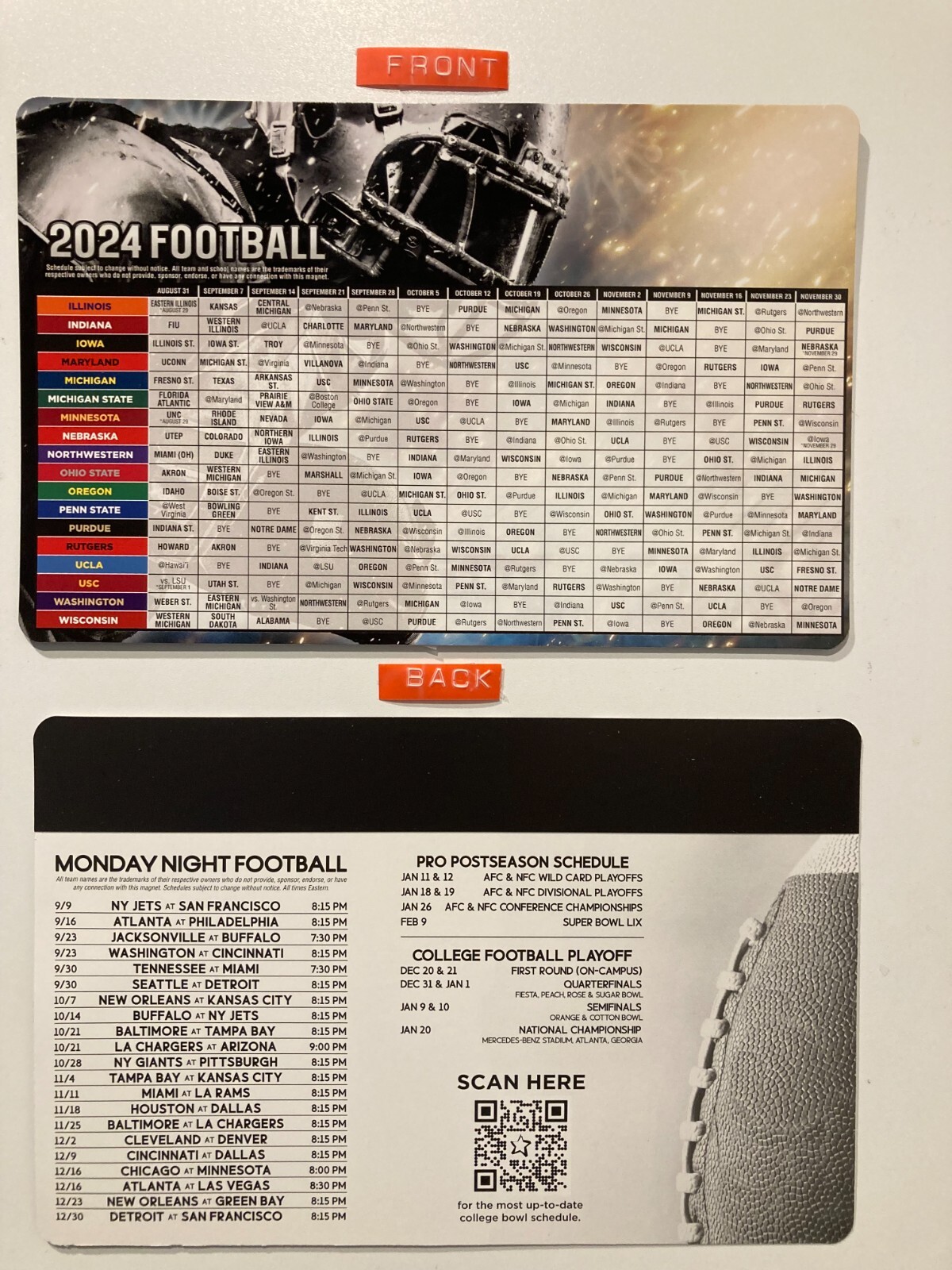2024 BIG 10 COLLEGE FOOTBALL SCHEDULE ALL 18 TEAMS, DATES & TEAMS ...