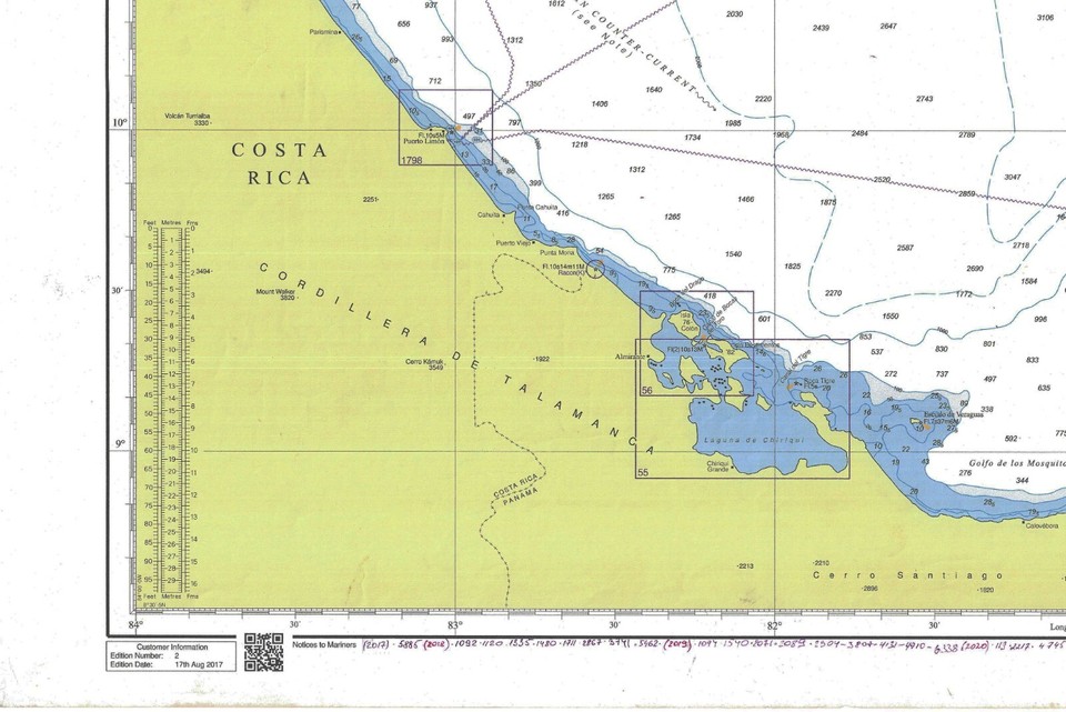 Admiralty 396 Caribbean Sea Barranquilla Miskito Bank Chart Map ...