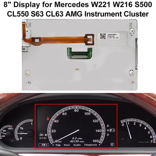 8'' LCD Display For Mercedes S500 S550 S63 AMG 2010 2011 2012 2013 2014 ...