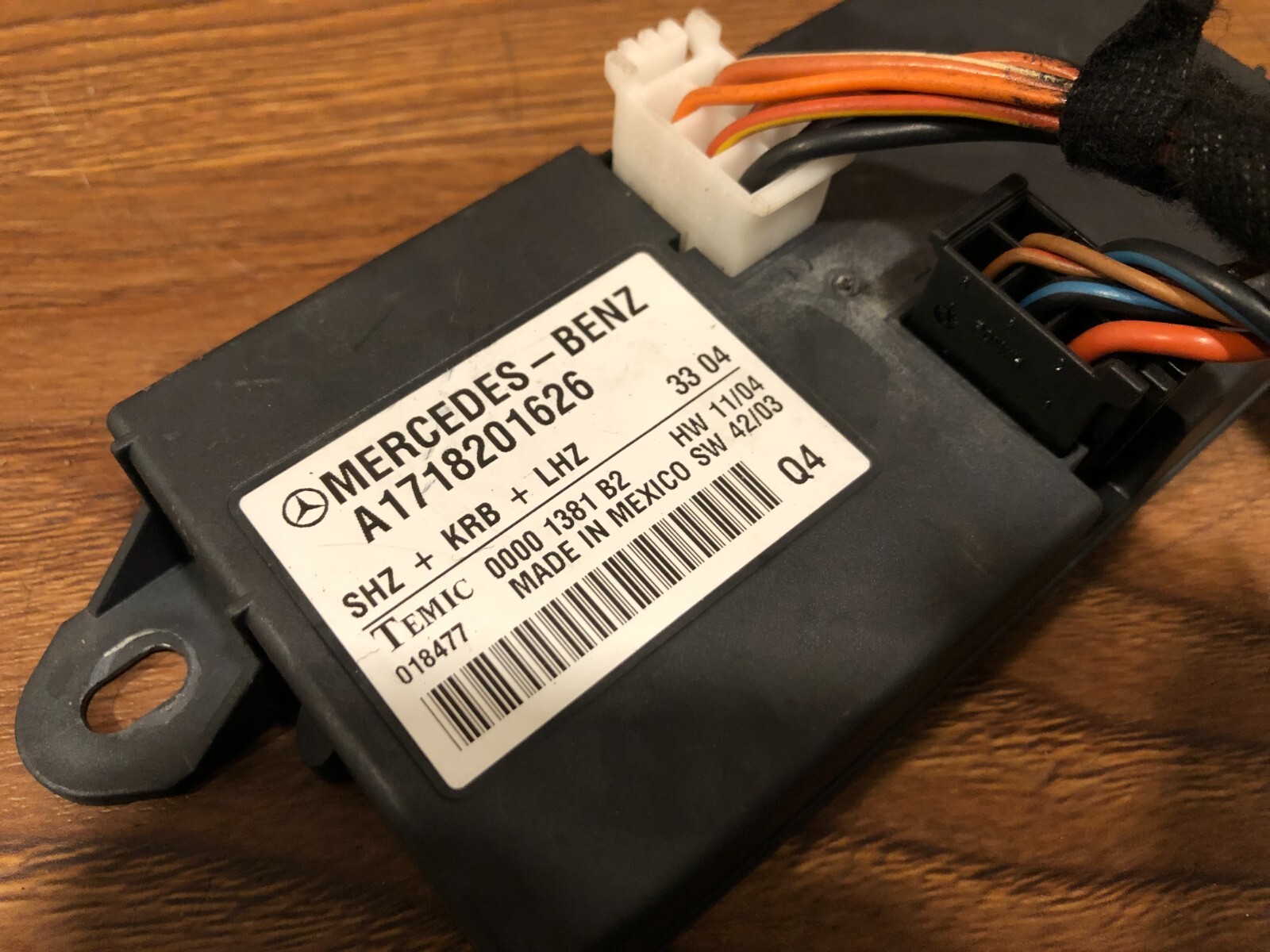 2005_2011 MERCEDES BENZ R171 SLK280 SLK350 SLK300 HEATED SEAT CONTROL ...