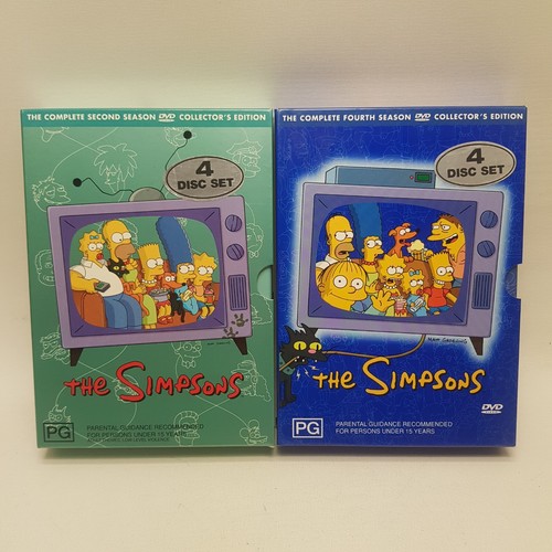 The Simpsons - The Complete Second And Fourth 2nd 4th Season DVD Box ...