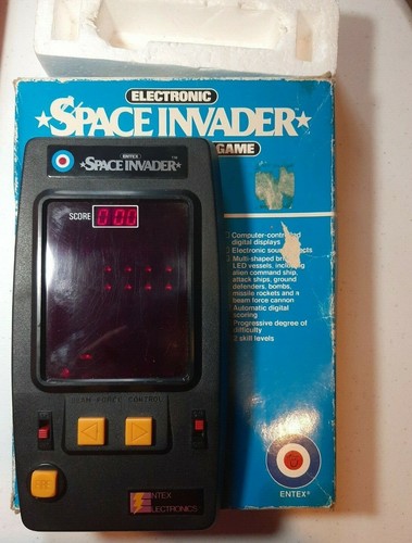 1980 ENTEX ELECTRONIC SPACE INVADER HAND-HELD GAME WITH BOX | eBay