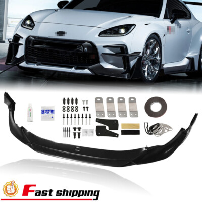 Fits 2022 2023 Toyota GR86 TRD Style Black Front Bumper Lip Body 22~23 ...