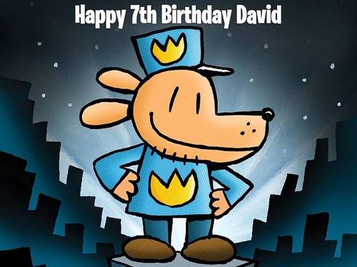 DOG MAN DOGMAN EDIBLE WAFER CAKE DECORATION IMAGE CAKE TOPPER BIRTHDAY ...