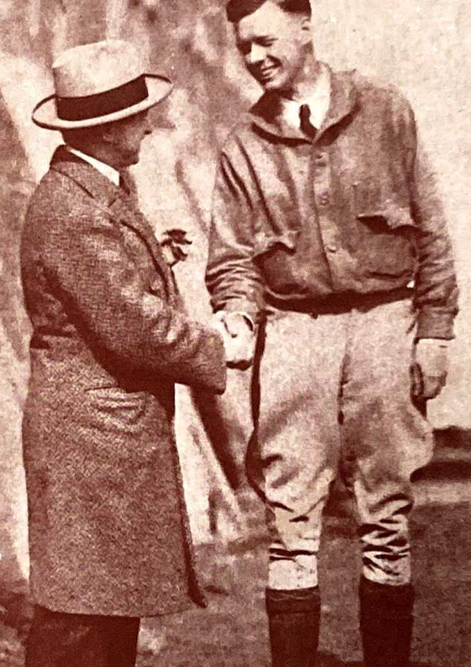 Our Lindy Charles Lindbergh w/ Rene Fouck Penny Arcade Card Ex. Sup. Co ...