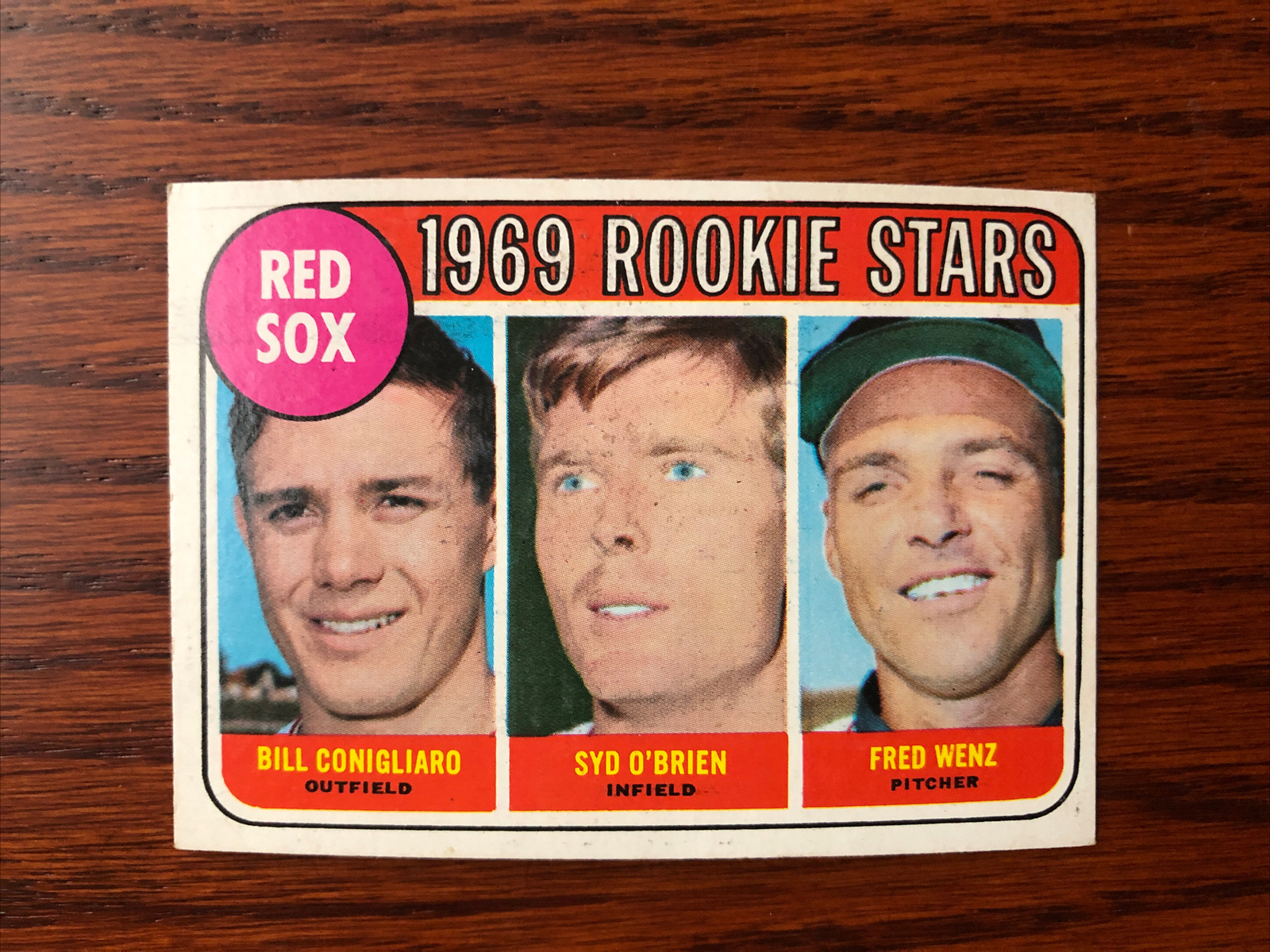 1969 Topps Red Sox Rookies - Bill Conigliaro/Syd O'Brien/Fred Wenz RC ...