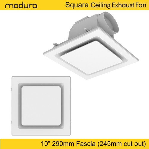 Modura 290mm Square Duct Ceiling Exhaust Fan Bathroom Kitchen Air ...