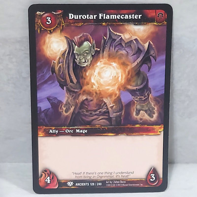 World Of Warcraft War Of The Ancients Durotar Flamecaster 128/240 TCG ...