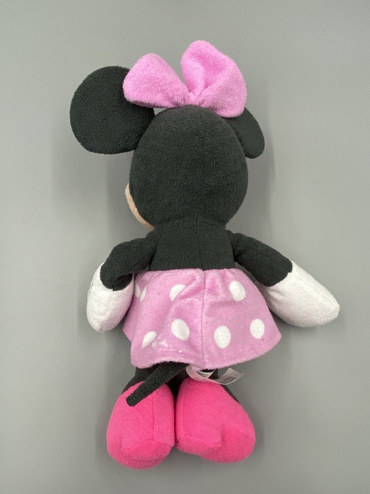 Disney Baby 12” MINNIE MOUSE Pink Pastel Plush Lovey Soft Stuffed ...