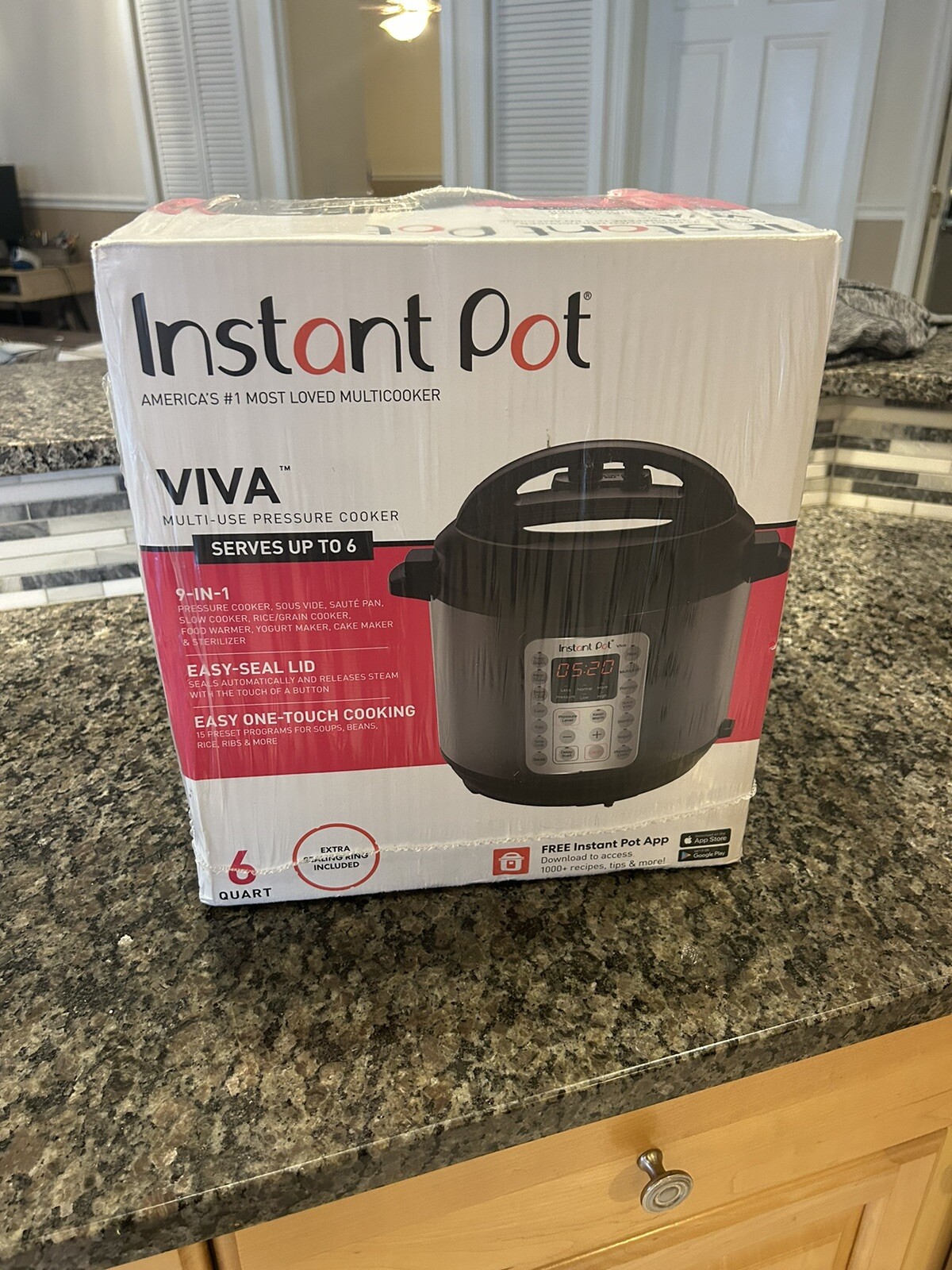 Instant Pot Viva Multi-Use 9-in-1 6 Quart Pressure Cooker 194026739928 ...