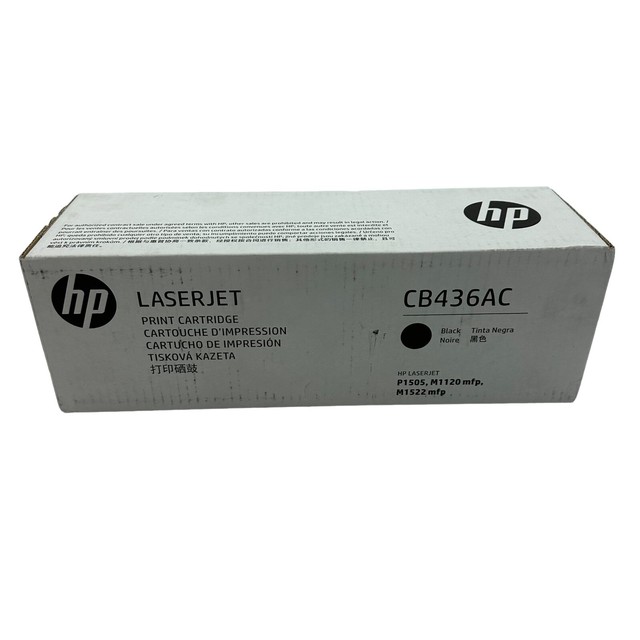 HP CB436AC Cb4 Black Contract LaserJet Toner Cartridge for sale online ...