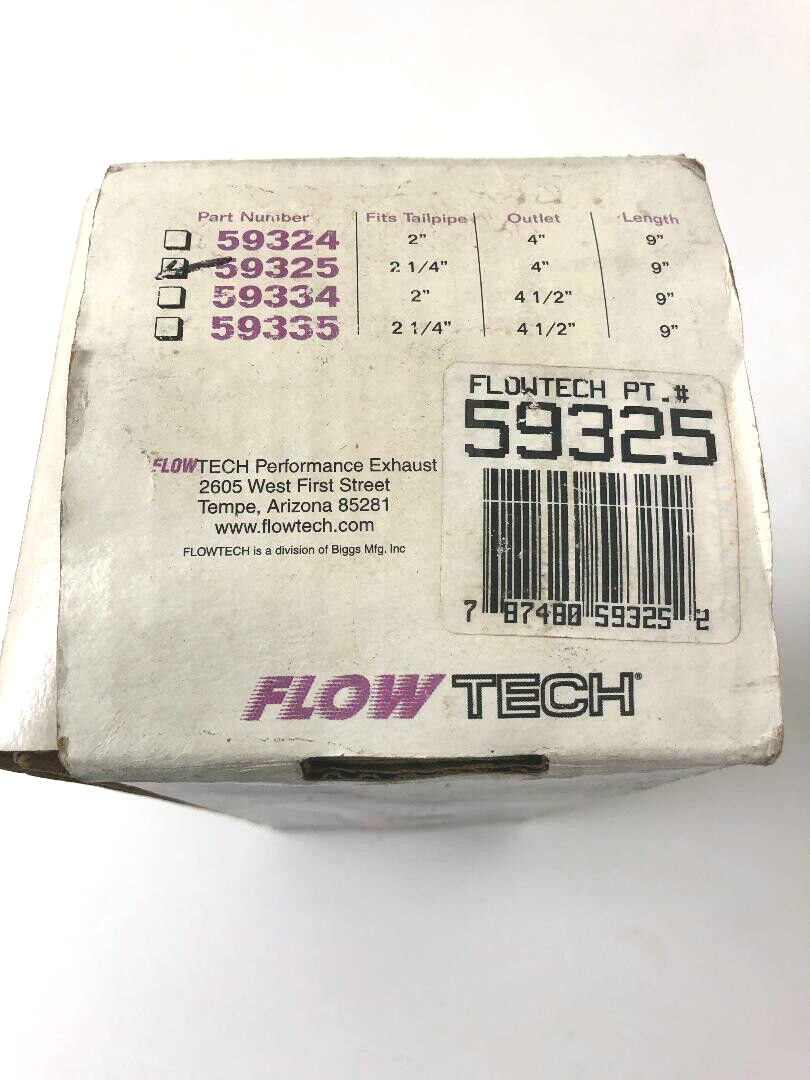 Flowtech 59325 Exhaust Tip Resonator Terminator | Round | Chrome | 1 ...