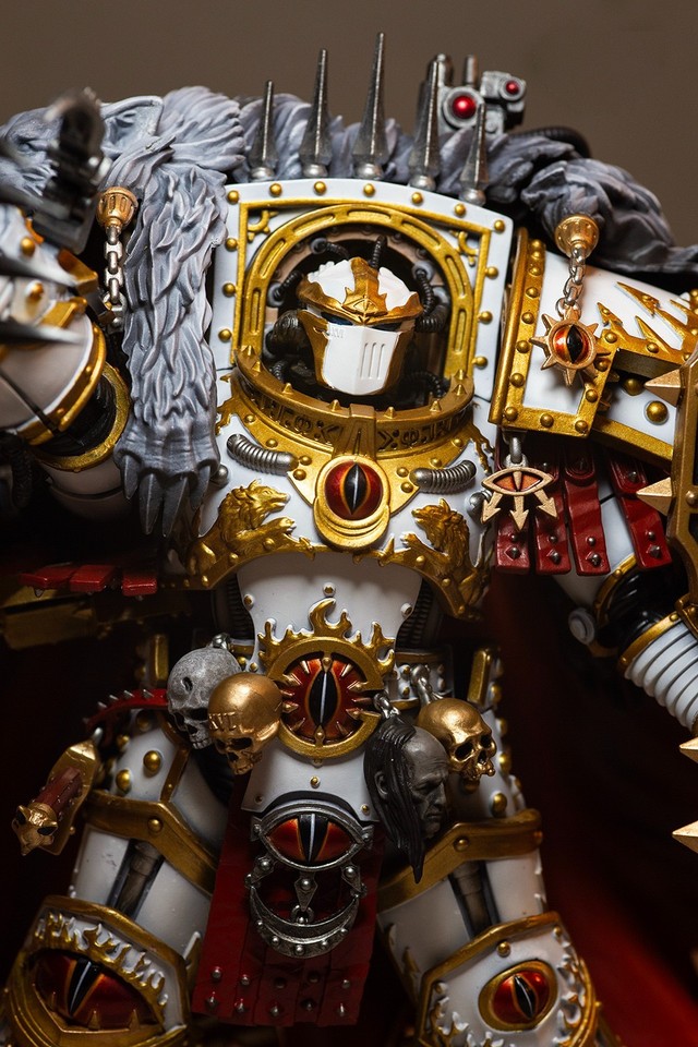 Joytoy Horus Lupercal Luna Wolves Primarch repaint 1/18 scale action ...