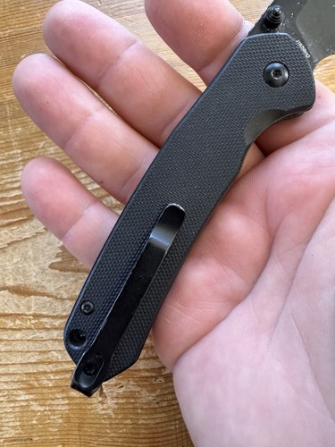 CJRB Pyrite Tanto Button Lock Knife Black G-10 (3.1" Black) J1925BHQ ...