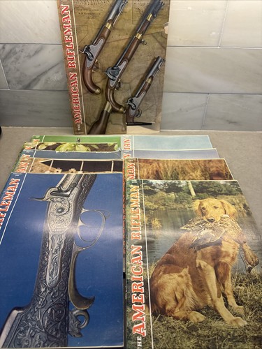 Lot of 10 American Rifleman Magazines NRA Vtg issues Years 1962, 1963 ...