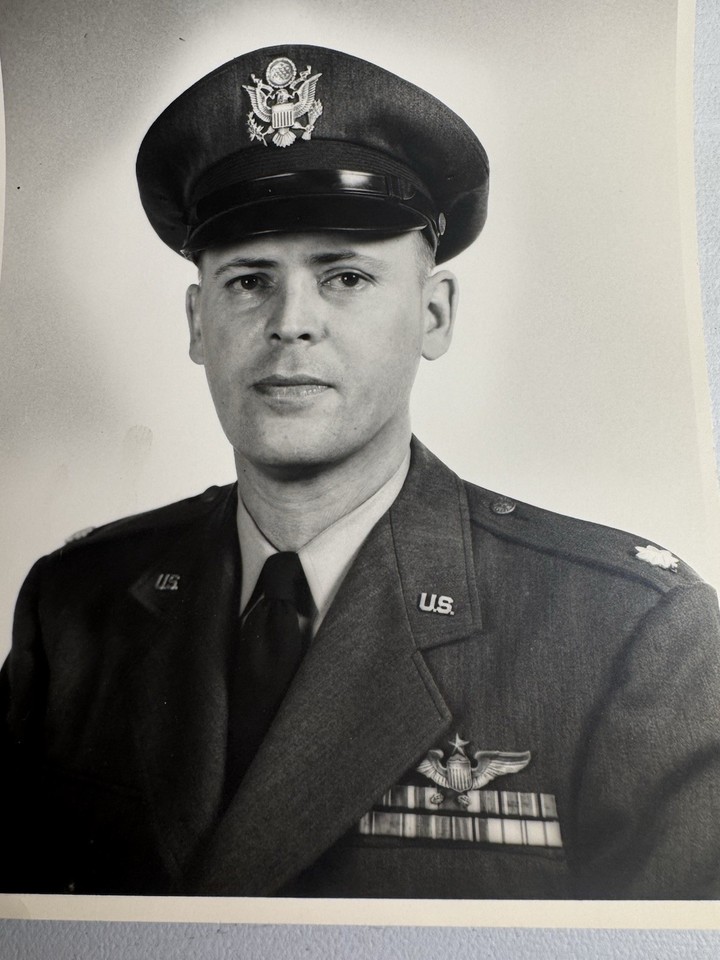 Vintage WW2 Era Military Photo Portrait Major Clayton Howard Heinlen ...