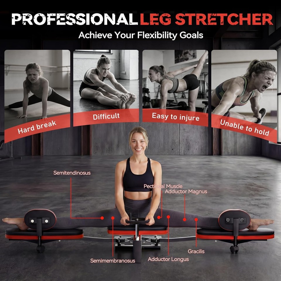 Heavy Duty Leg Stretcher Stretching Machine Split Training Equipment ...