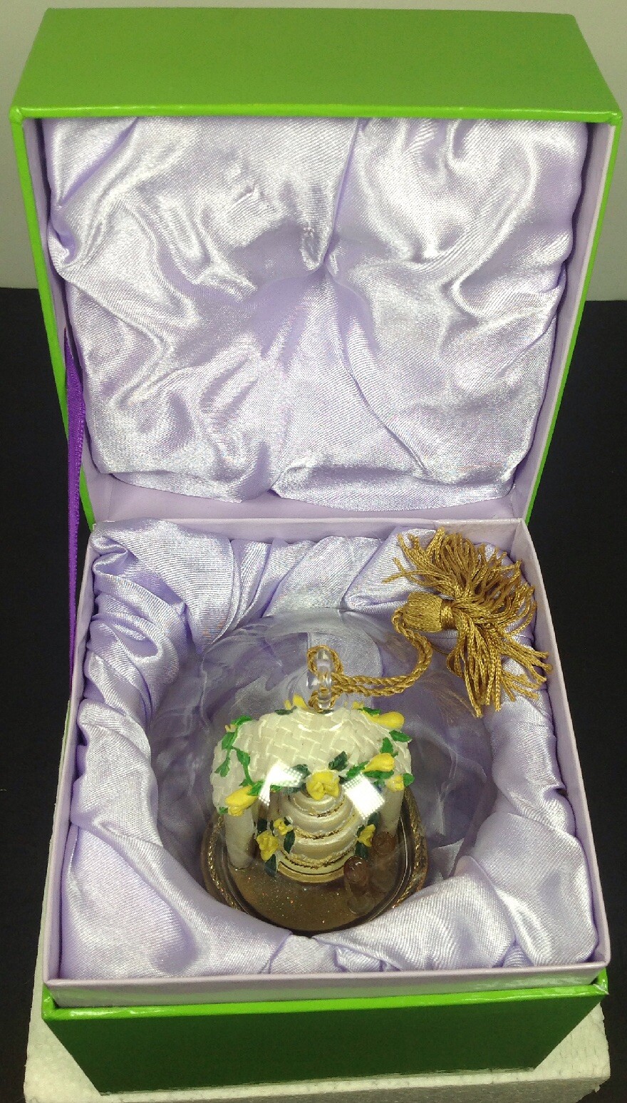 Flavia Milano Memory Globe Ornament/Xmas, 50th Anniversary With Cake ...