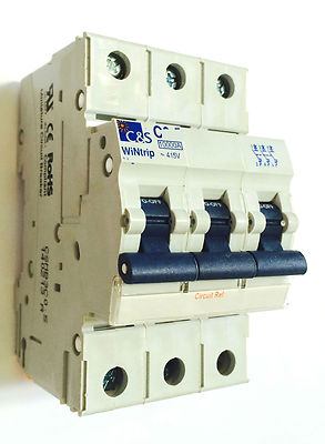 CSMB3C1UL - SHAMROCK CIRCUIT BREAKER, 3 POLE, C CURVE, 1 AMP, UL 1077 ...