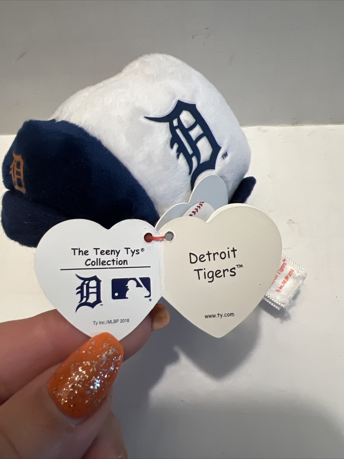 MLB Detroit Tigers Ty Beanie Boos Teeny Tys 4" Stackable Plush Toy MWMT ...