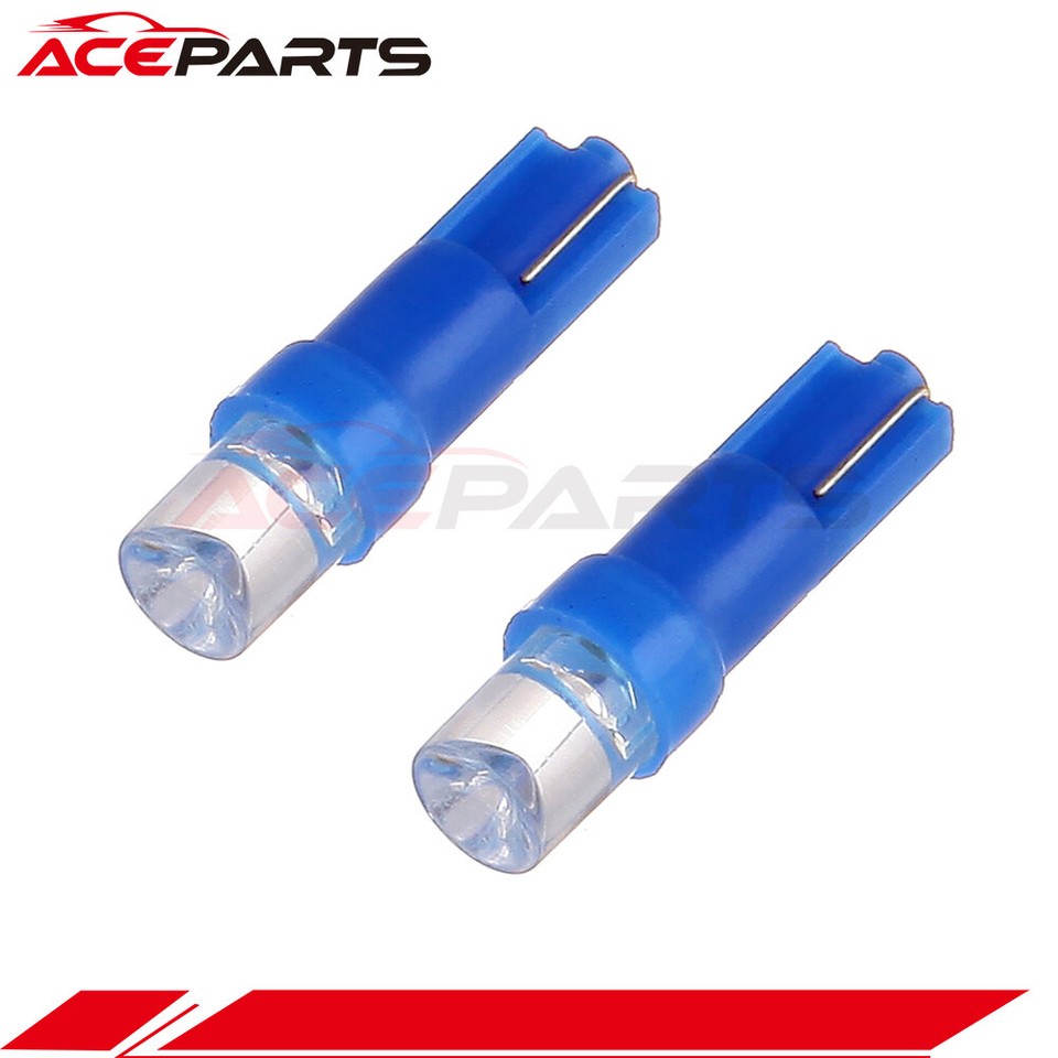 10x BLUE T5 INSTRUMENT CLUSTER PANEL GAUGE DASH LED BULB LIGHT 17 57 37 ...